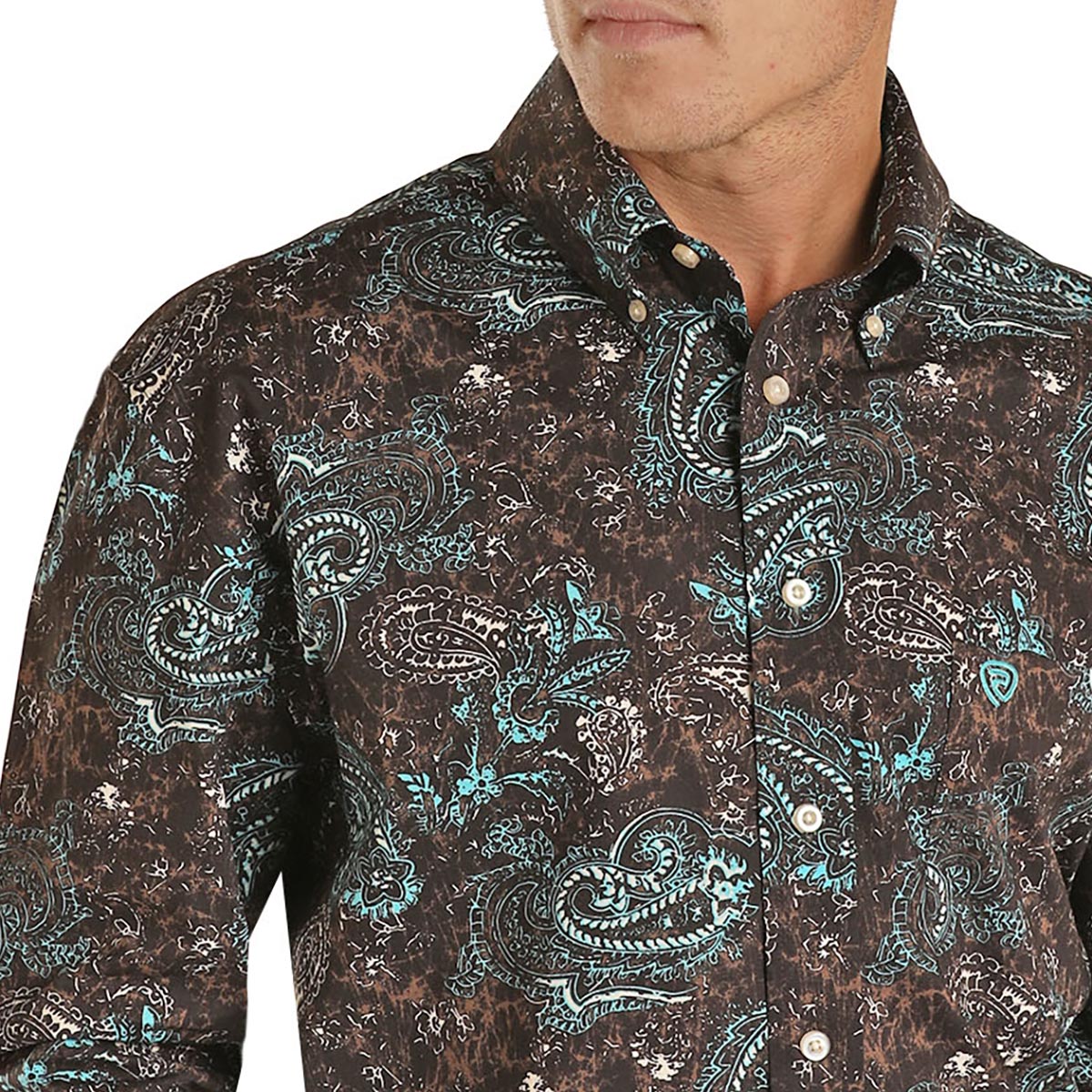 Rock & Roll Cowboy Paisley Print Skjorte - Westernbutikken.no
