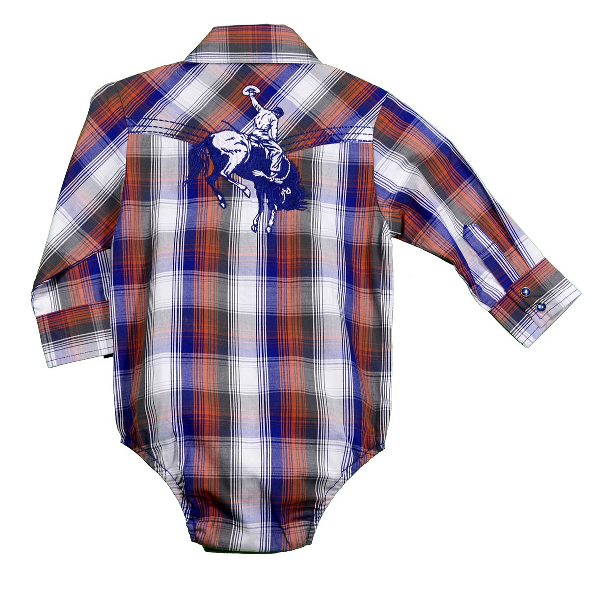 Cowboy Hardware Royal Blue Romper-skjorte til Barn - Westernbutikken.no